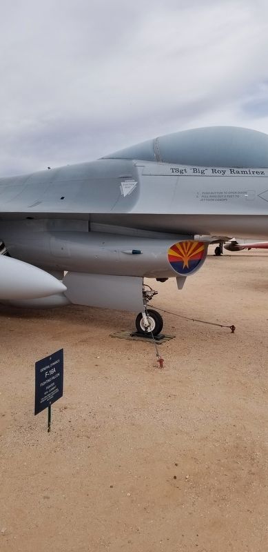 General Dynamics F-16A Fighting Falcon Historical Marker