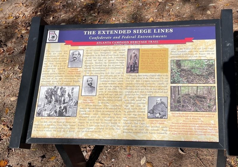 The Extended Siege Lines Historical Marker
