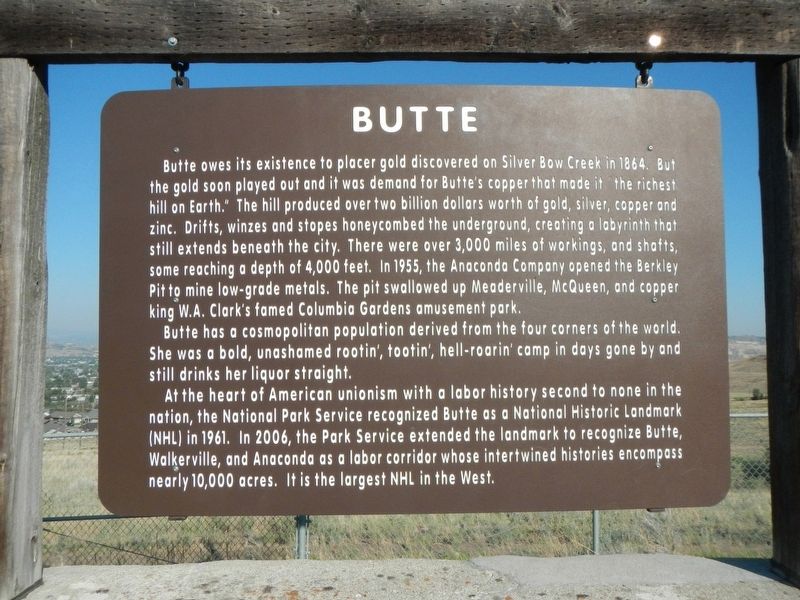Butte Historical Marker