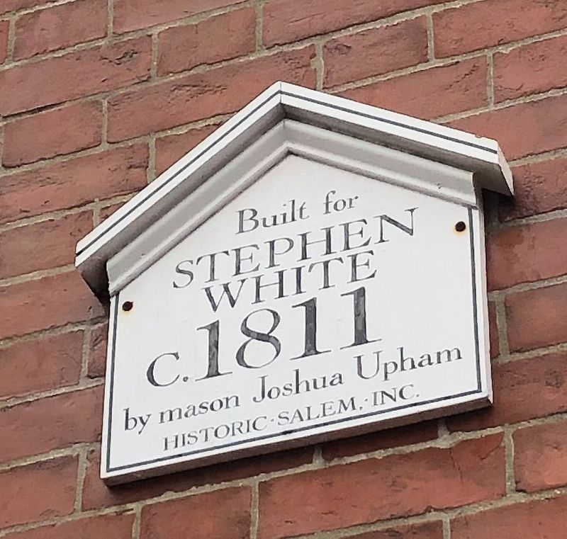 Stephen White House Historical Marker