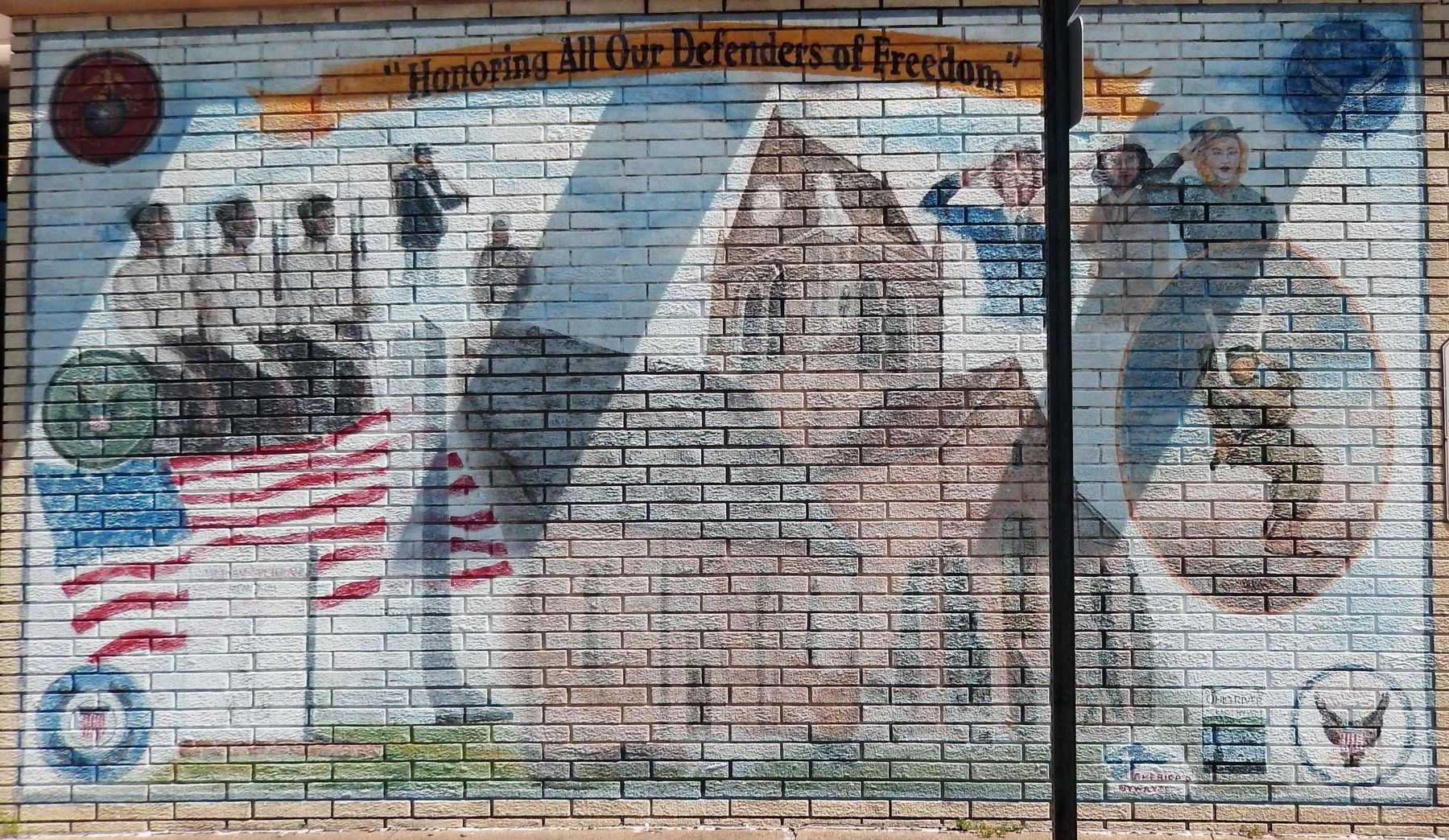 Honoring All Our Defenders of Freedom Historical Marker