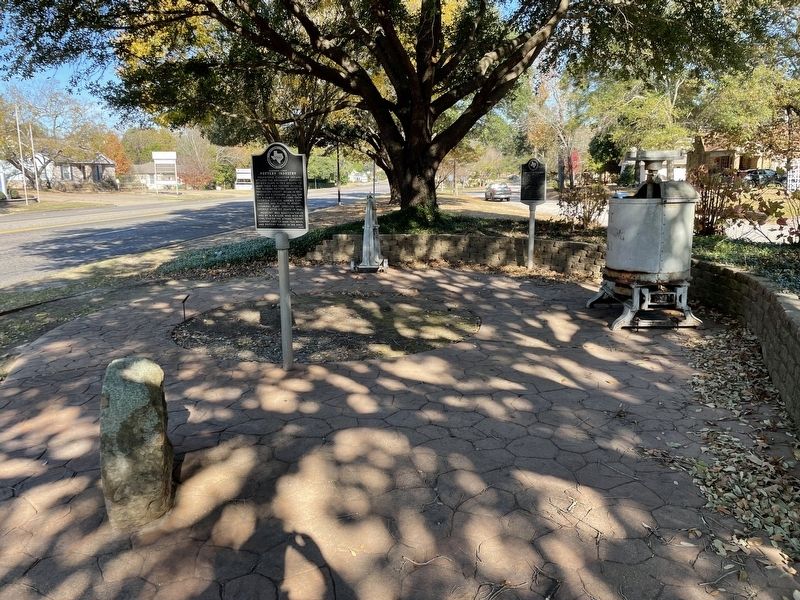 Machinery From First Factory in Athens Historical Marker