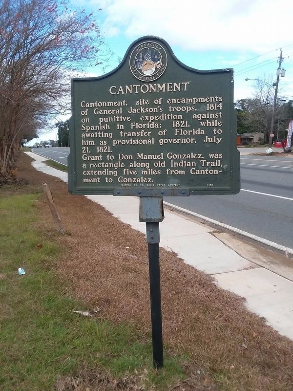 Cantonment Historical Marker