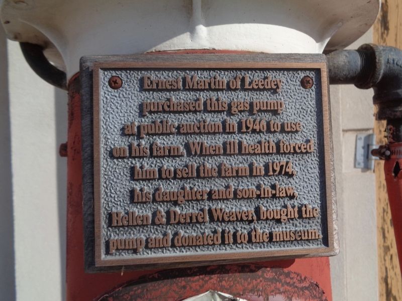 Gas Pump Historical Marker