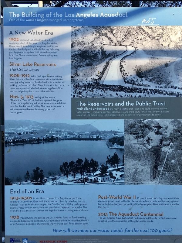 Silver Lake & Ivanhoe Reservoirs Historical Marker