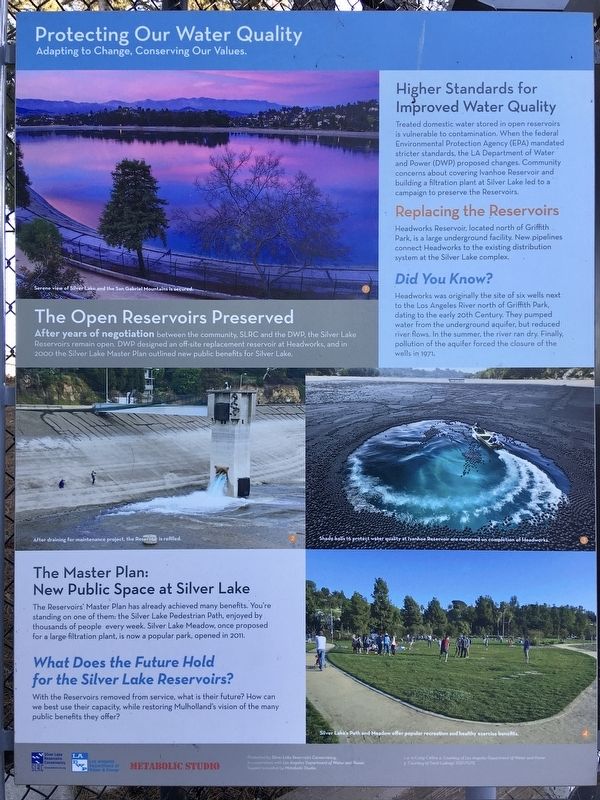 Silver Lake & Ivanhoe Reservoirs Historical Marker