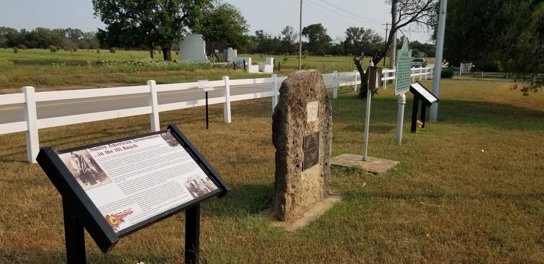 Native American Involvement …in the 101 Ranch Historical Marker