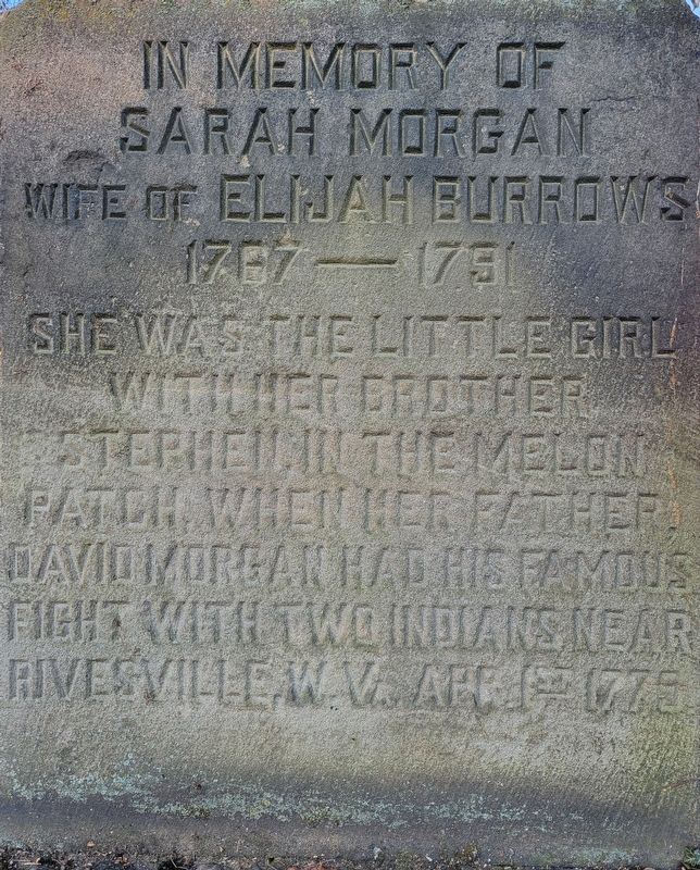 In Memory of Sarah Morgan Historical Marker