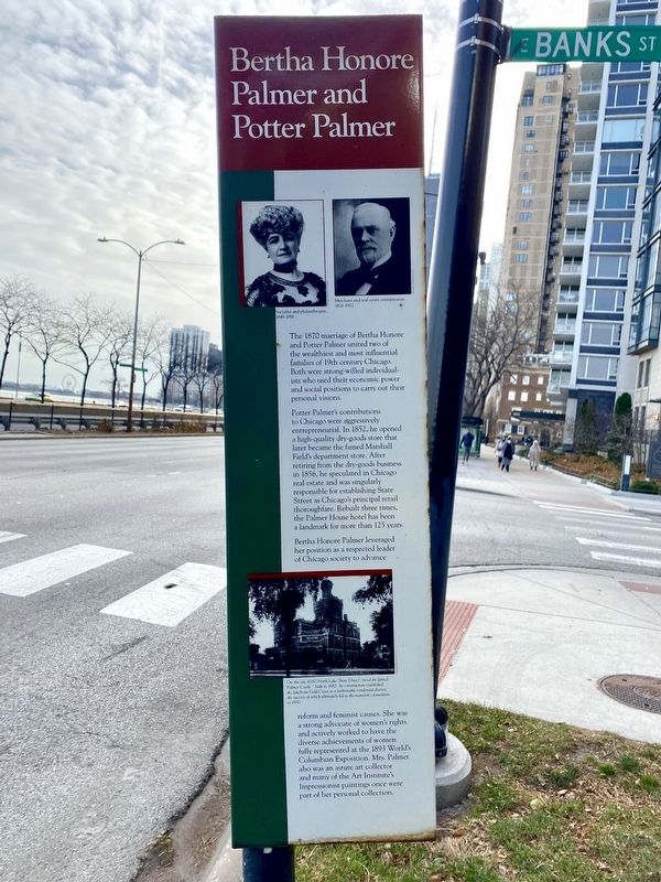Bertha Honore Palmer and Potter Palmer Historical Marker