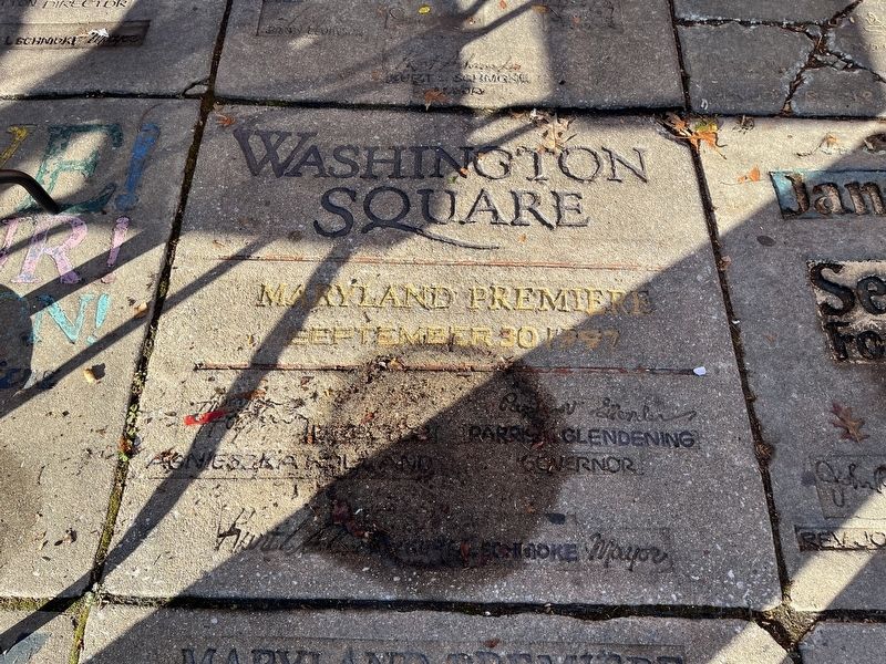 Washington Square Historical Marker
