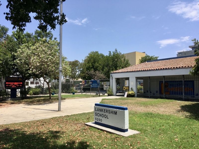 Lankershim Elementary School Historical Marker