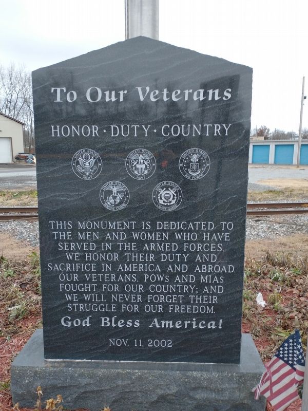 To Our Veterans, a War Memorial