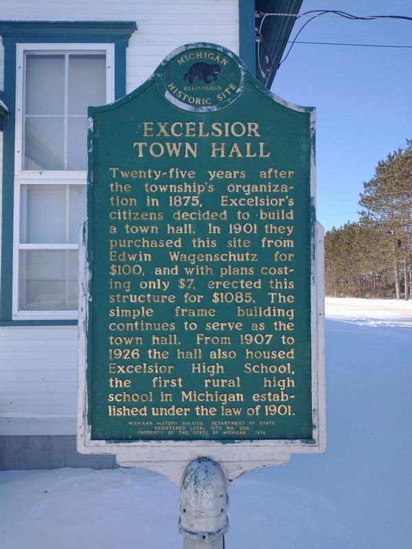 Excelsior Town Hall Historical Marker
