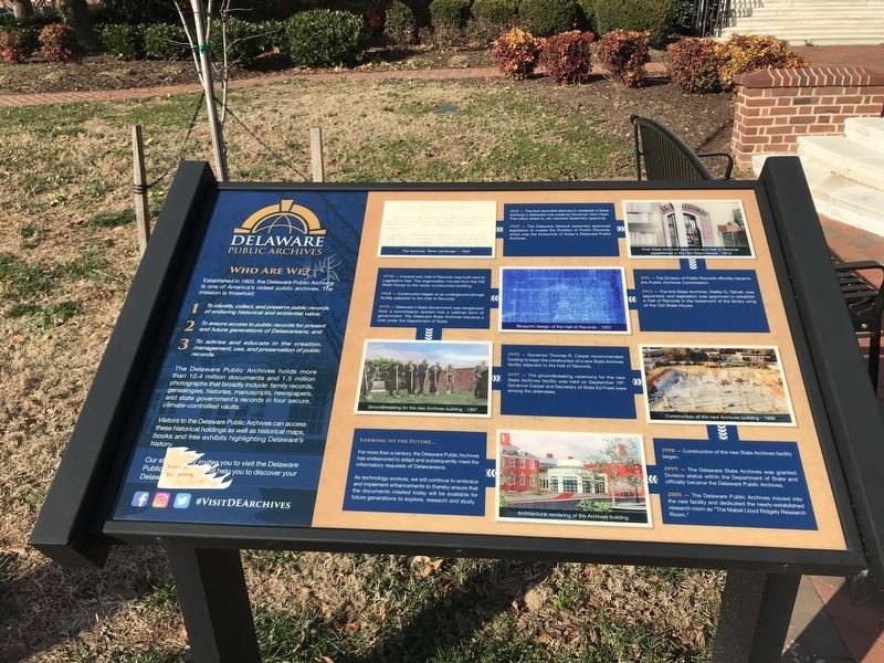 Delaware Public Archives Historical Marker