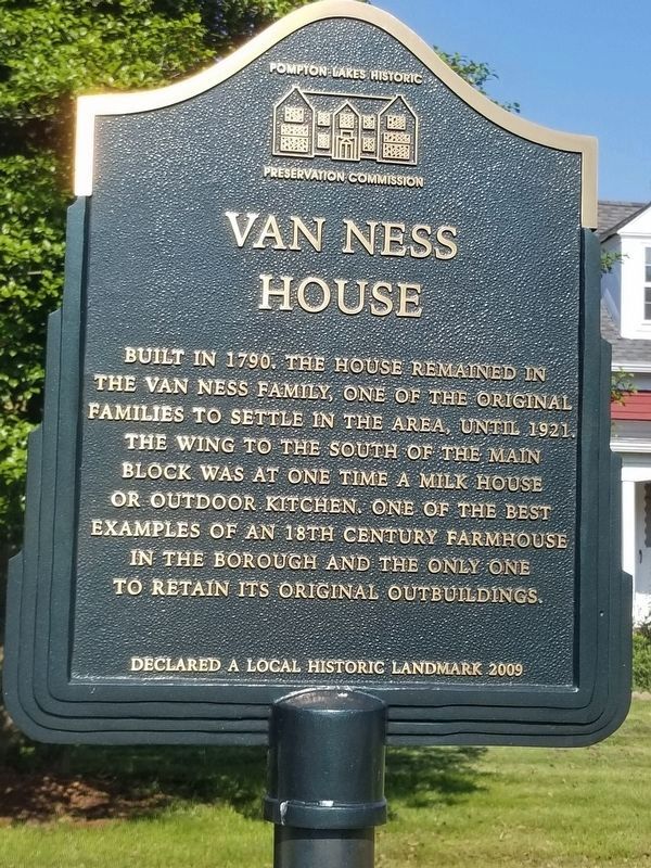 Van Ness House Historical Marker