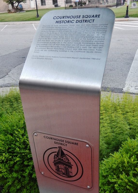 Courthouse Square Historic District Historical Marker