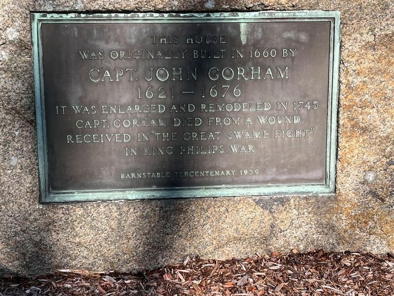 Capt. John Gorham House Historical Marker