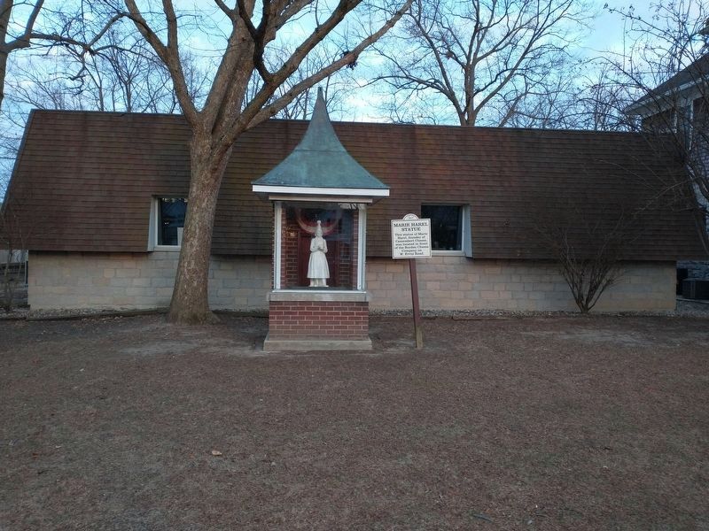 Marie Harel Statue Historical Marker