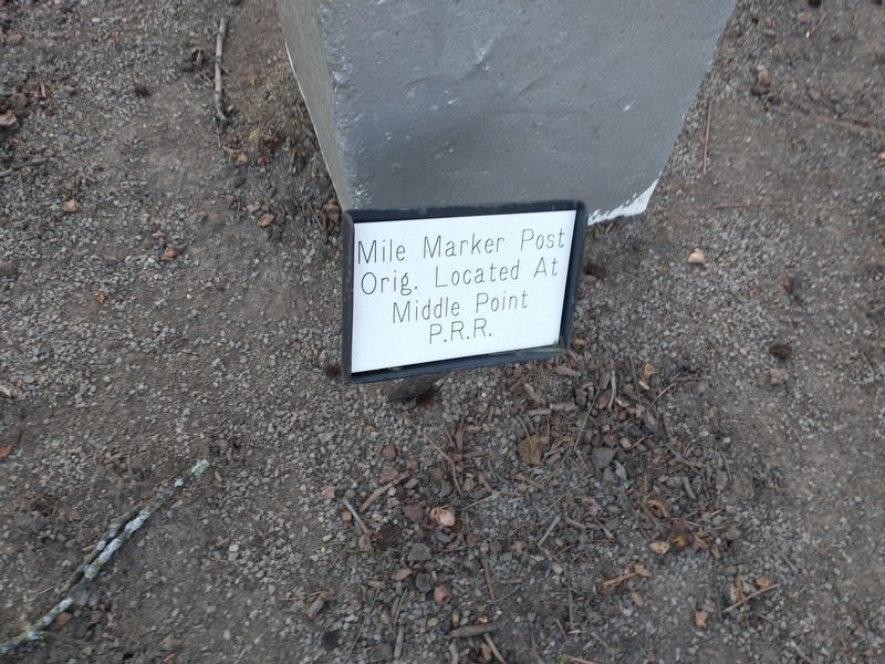 Mile Marker Post Historical Marker