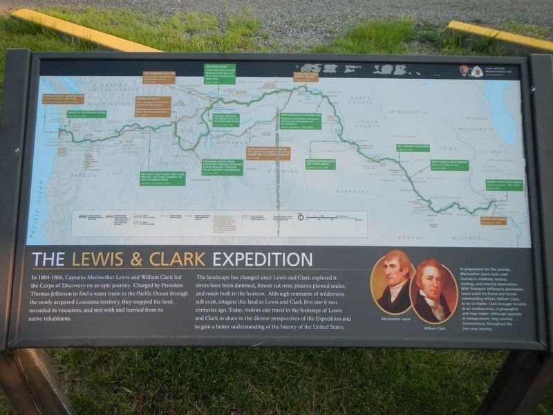 The Lewis & Clark Expedition Historical Marker