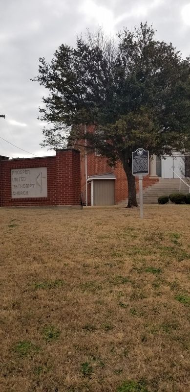 Prosper United Methodist Church Historical Marker