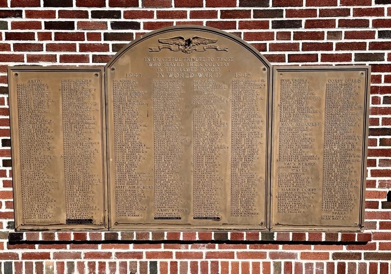 Nantucket World War II Monument, a War Memorial