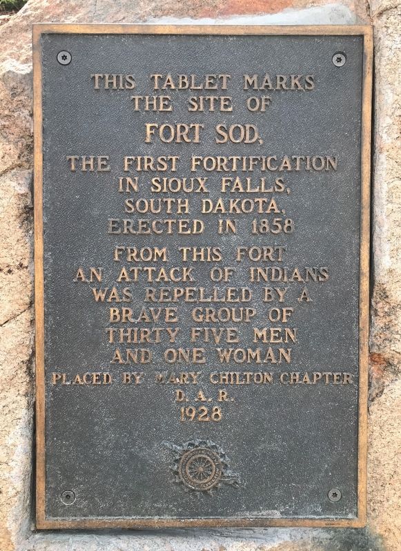 Site of Fort Sod Historical Marker