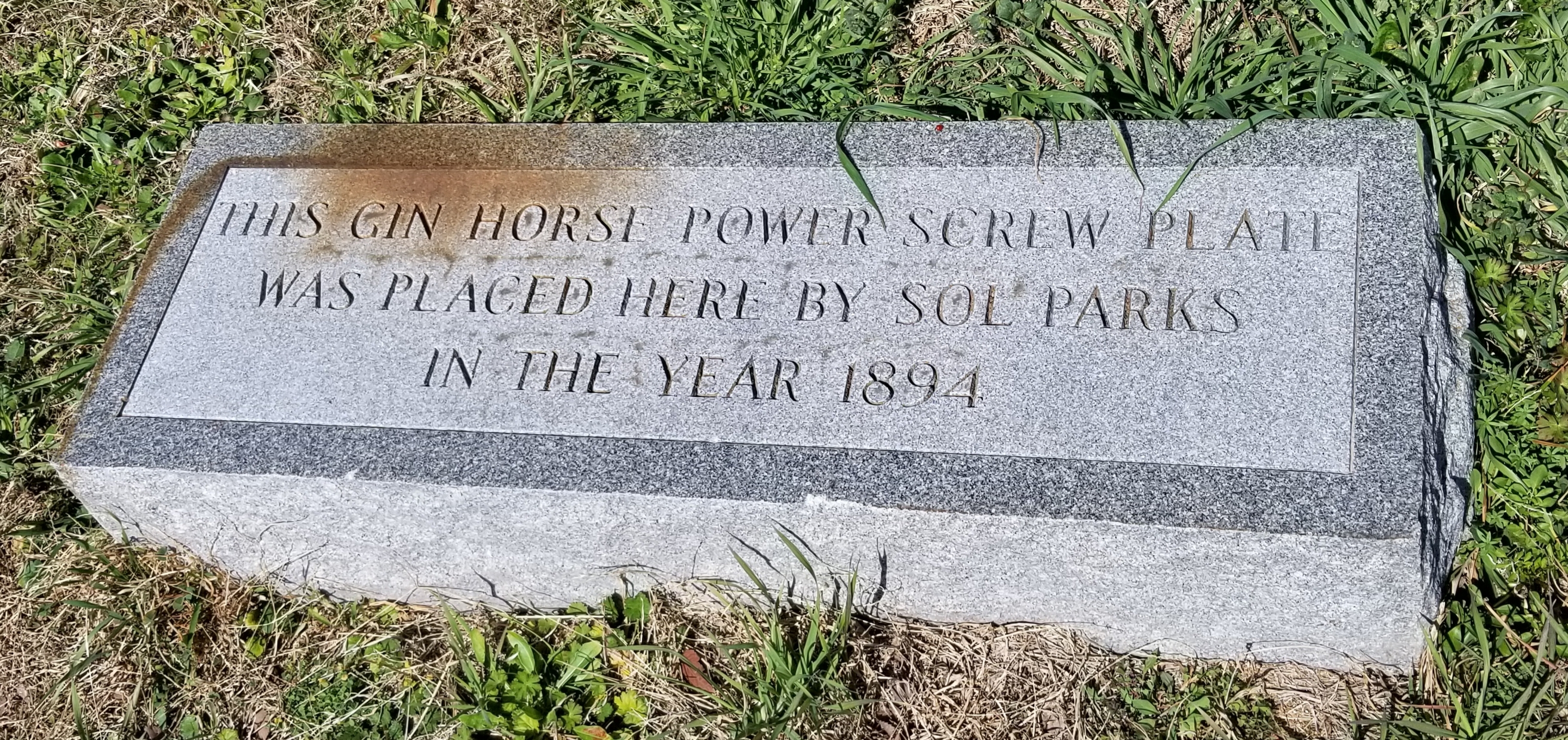 Photo: Original marker of the battleground location