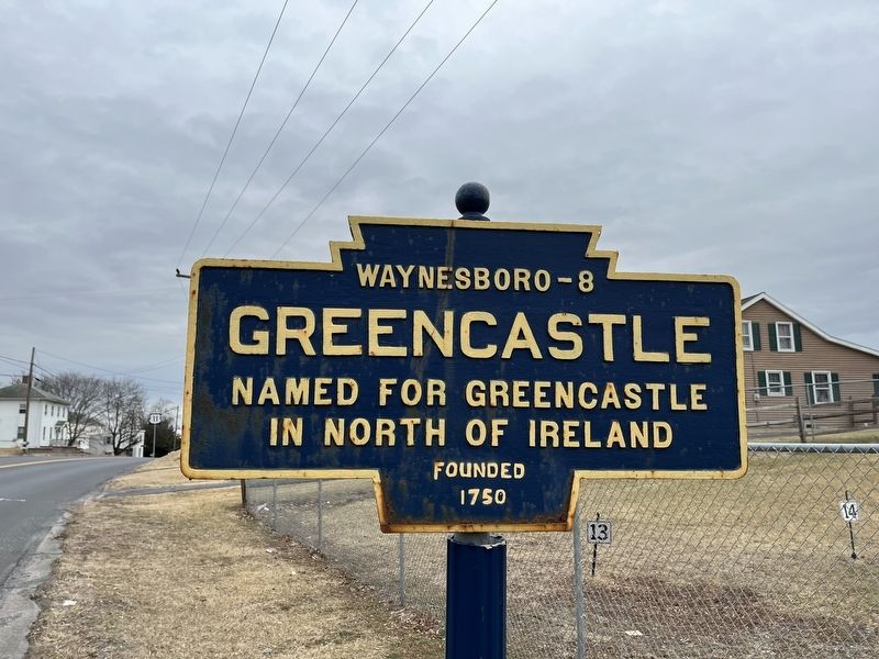 Greencastle Historical Marker