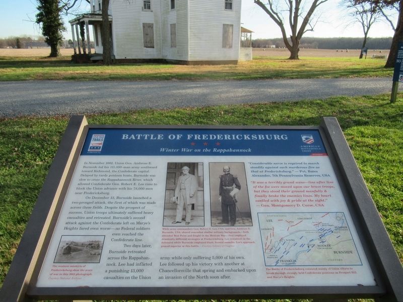 Battle of Fredericksburg Historical Marker