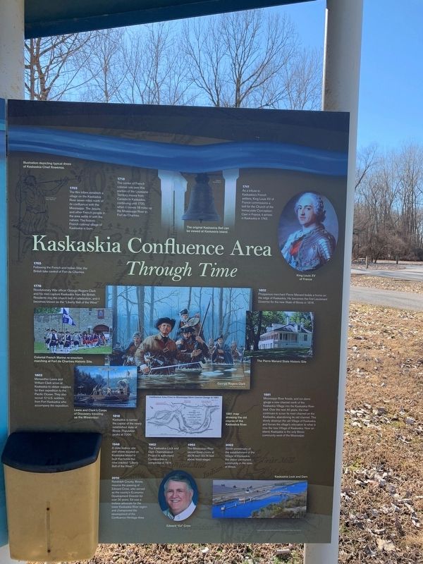 Kaskaskia Confluence Area Historical Marker