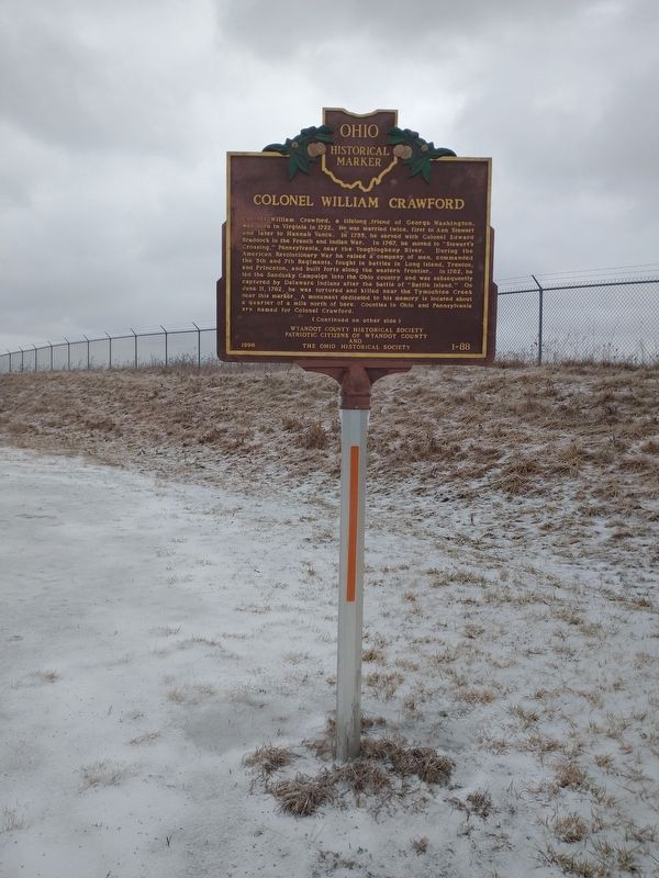 Colonel William Crawford / The 1782 Sandusky Campaign Historical Marker