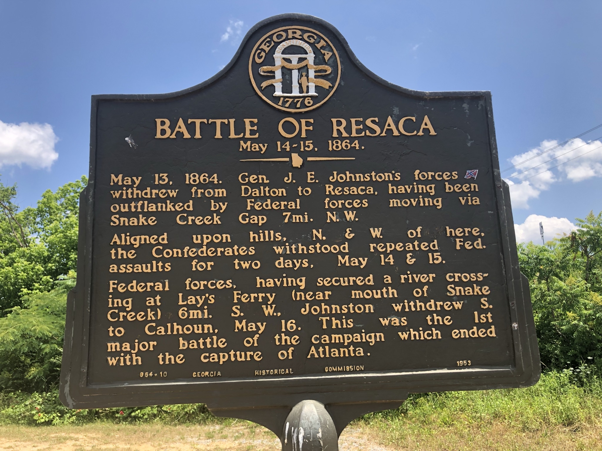 Photo: Battle of Resaca Marker