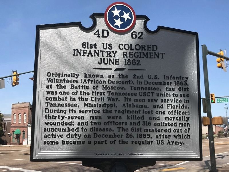 61st US Colored Infantry Regiment Historical Marker