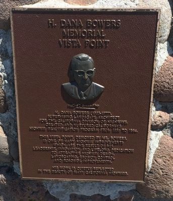 H. Dana Bowers Memorial Vista Point Historical Marker