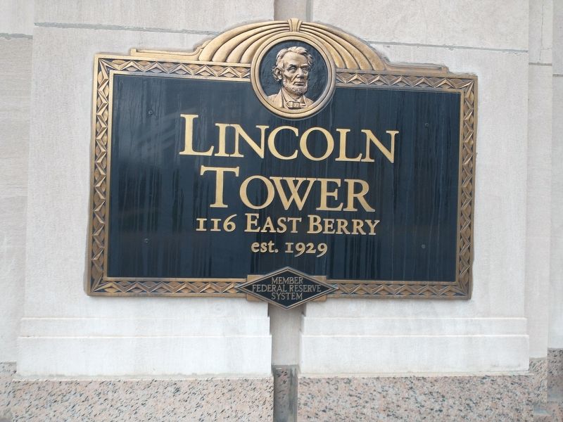 The Lincoln Tower Historical Marker