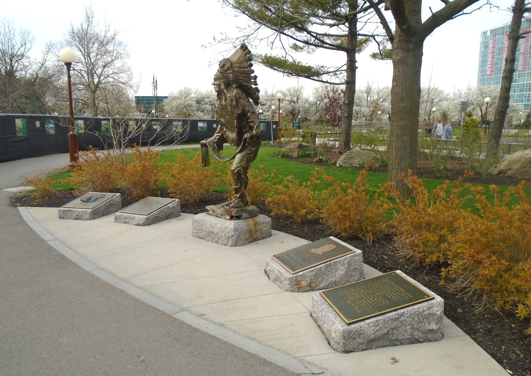 Photo: Chief Clinton Rickard Marker