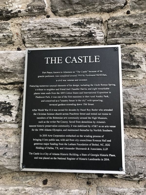 The Castle Historical Marker