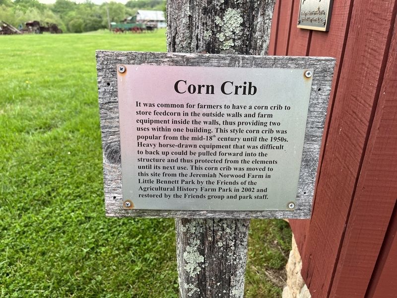 Corn Crib Historical Marker