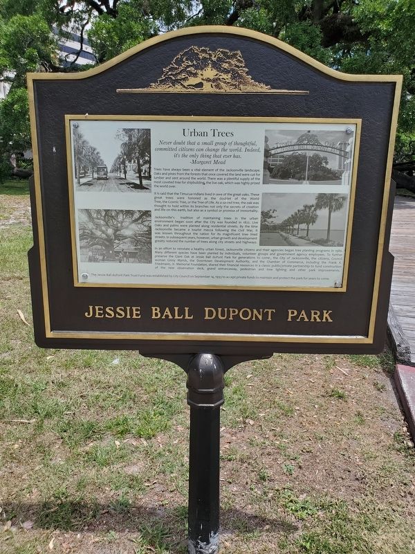 Jessie Ball DuPont Park Historical Marker
