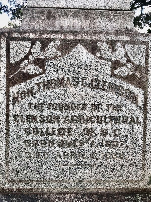 Thomas Green Clemson Historical Marker