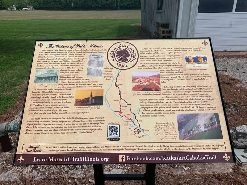 The Village of Fults, Illinois Historical Marker
