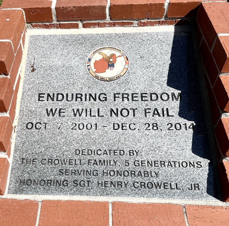 Enduring Freedom, a War Memorial