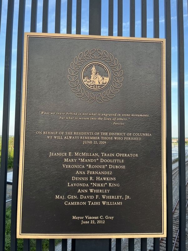 June 22, 2009 Memorial Historical Marker