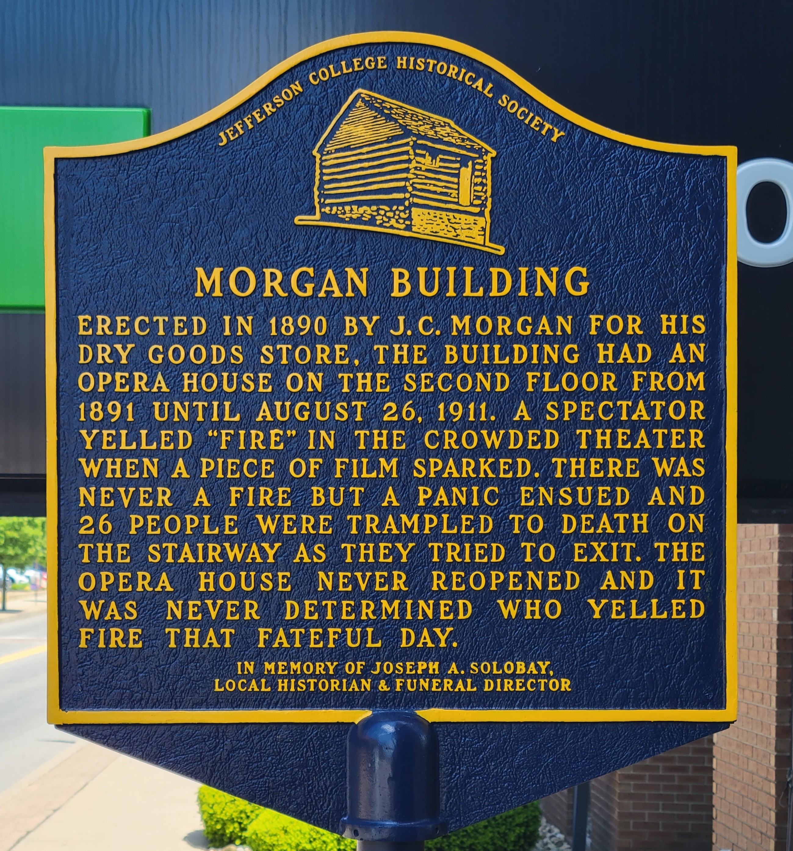 Photo: Morgan Building Marker