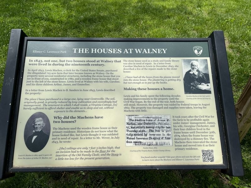 The Houses at Walney Historical Marker
