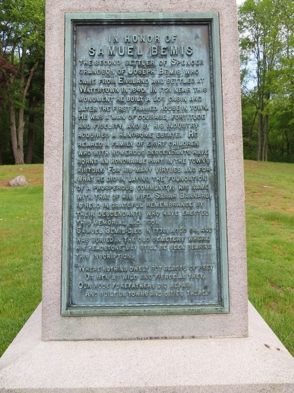 Samuel Bemis Historical Marker