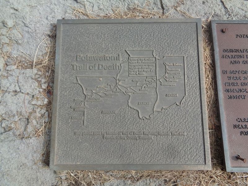 Potawatomi "Trail of Death" March Historical Marker