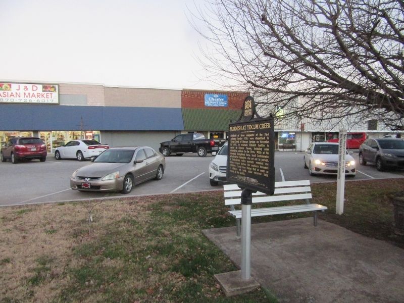 Skirmish At Yocum Creek Historical Marker