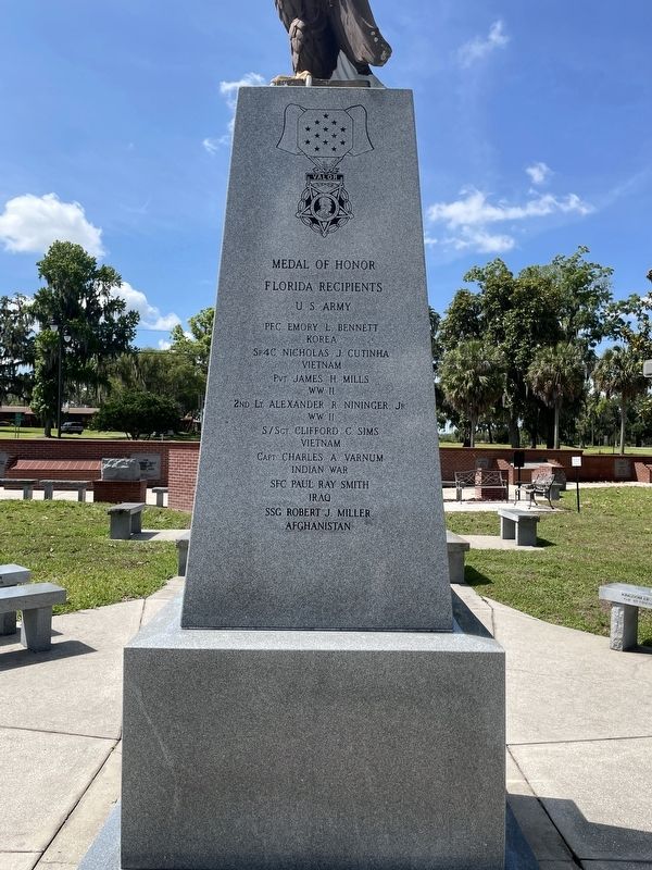 Medal of Honor Florida Recipients, a War Memorial